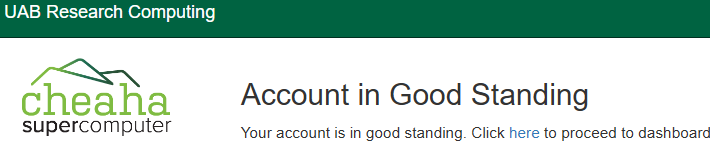 Cheaha Account - Research Computing Documentation